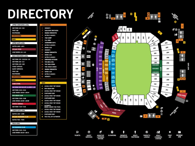 San Diego FC Seating Chart at Snapdragon Stadium — Seat Views and ...